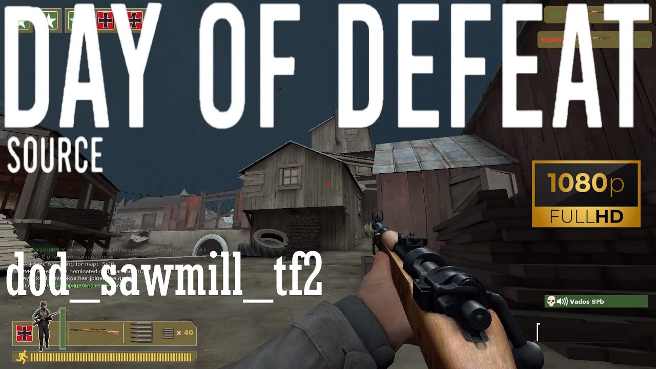 Day of Defeat Source - Professional Rifleman - dod_sawmill_tf2 (19-9 ...