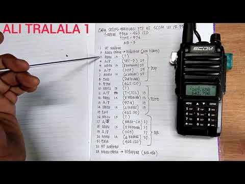 Cara seting Frekuensi PTP Ht Scom UV 7R PRO @alitralala1460 - YouTube