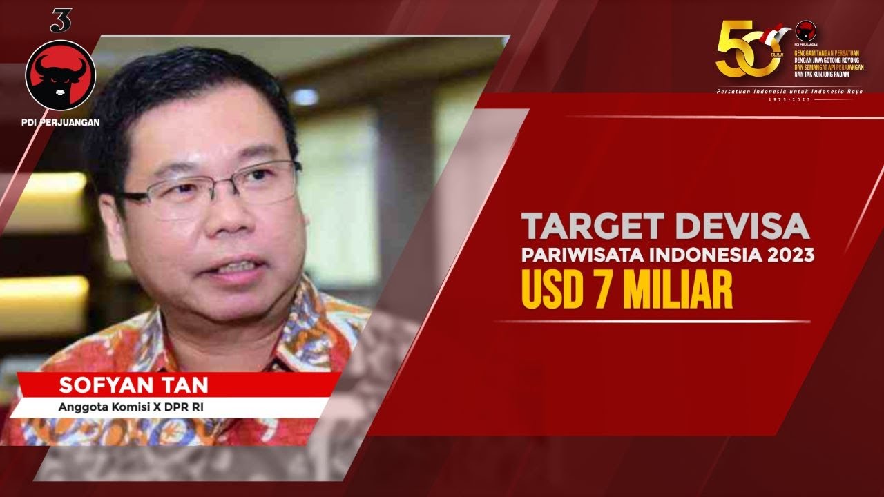 Sofyan Tan Sebut Target Devisa Pariwisata Indonesia di 2023 Sebesar USD 7 Miliar - YouTube