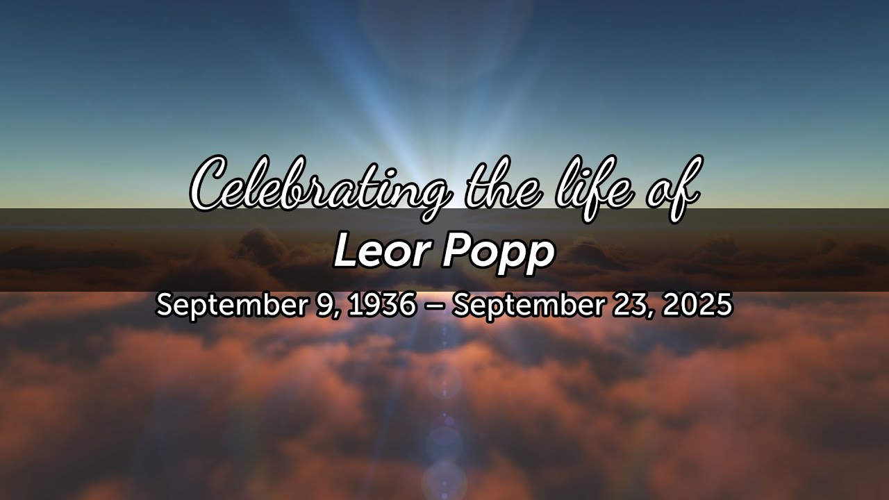 October 7, 2025 - Leor Popp Celebration of Life - YouTube