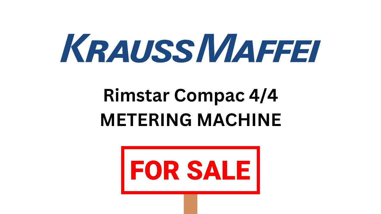 Krauss Maffei Rimstar Compac 4/4 Metering Machine For Sale In Miami ...