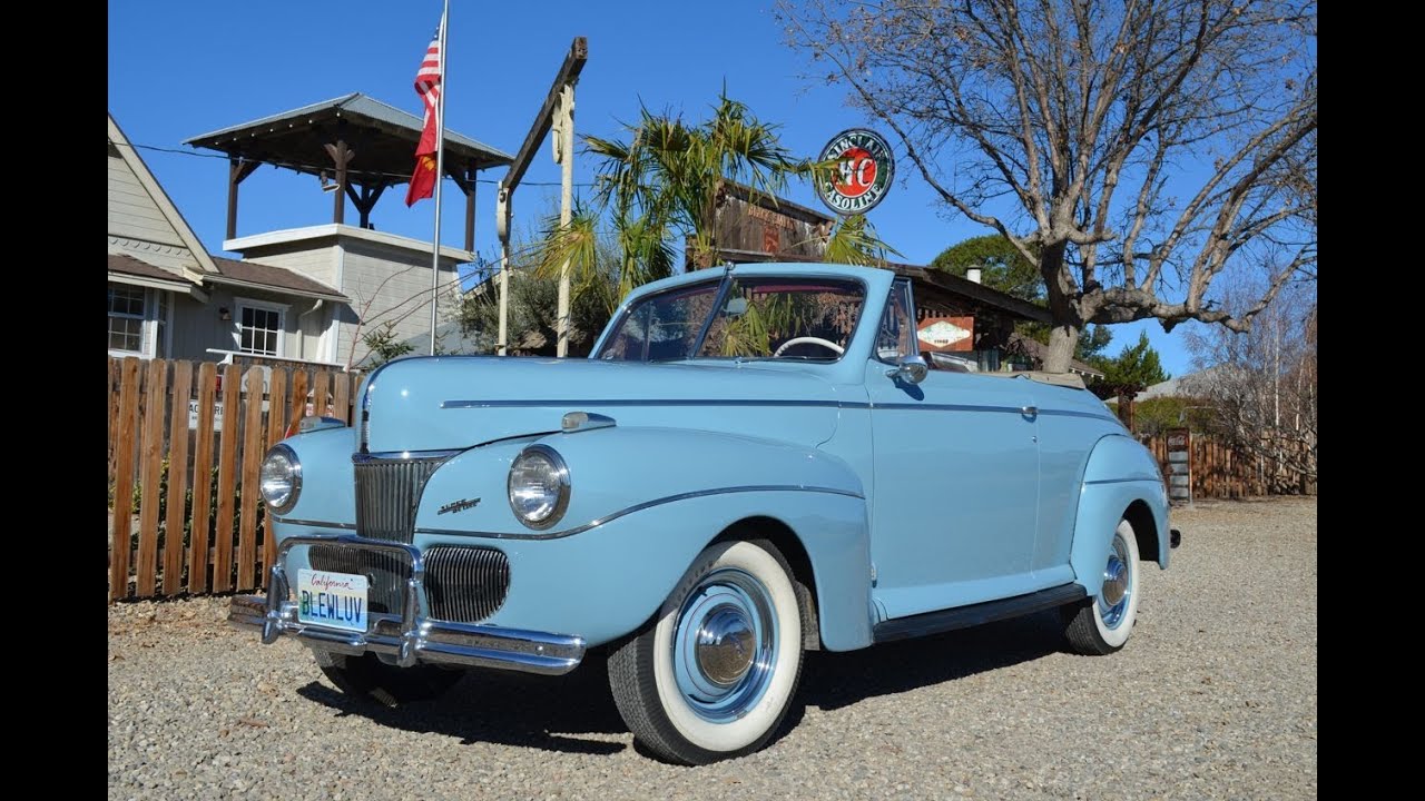 SOLD: 1941 Ford Super Deluxe Convertible For Sale CA - YouTube