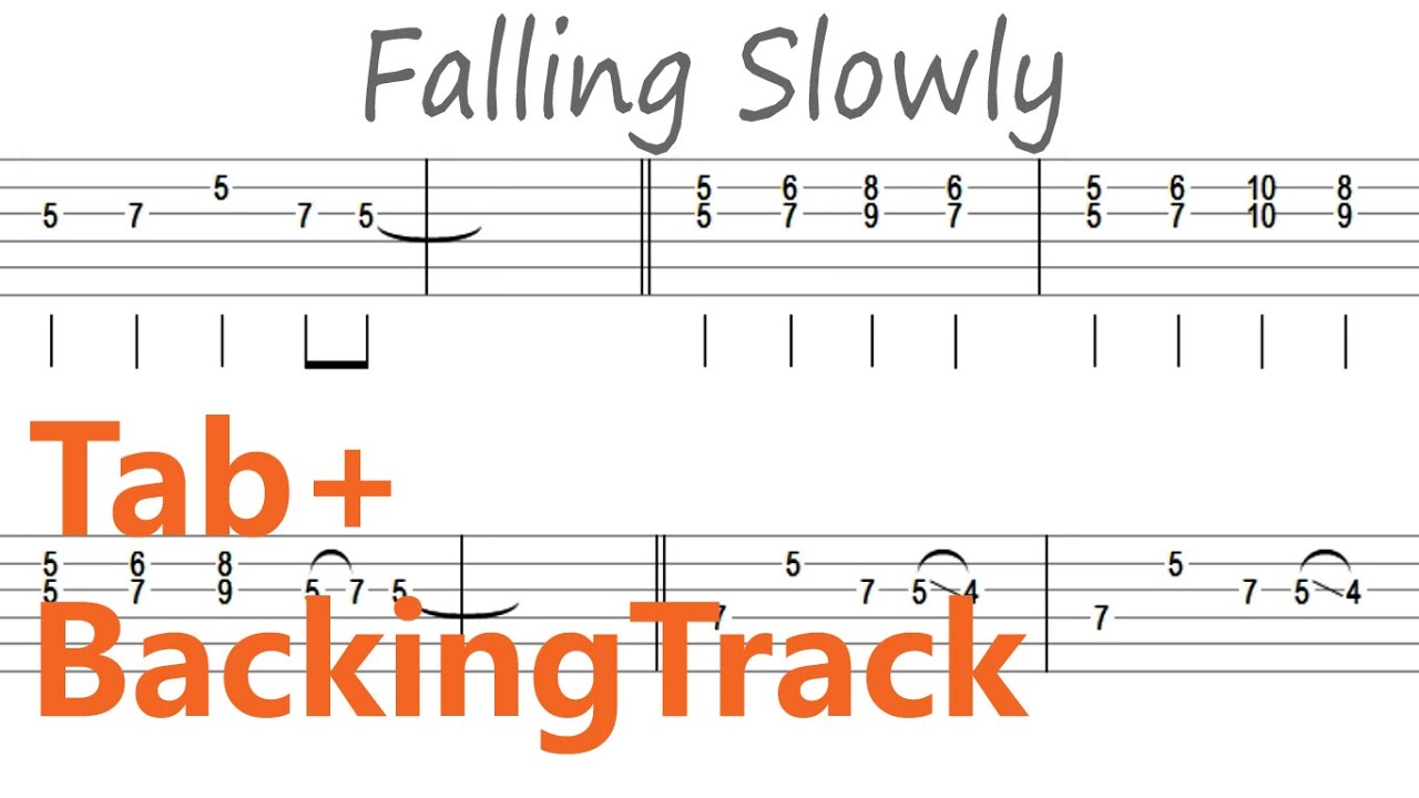 Glen Hansard - Falling Slowly / Once OST Guitar Tab+BackingTrack - YouTube