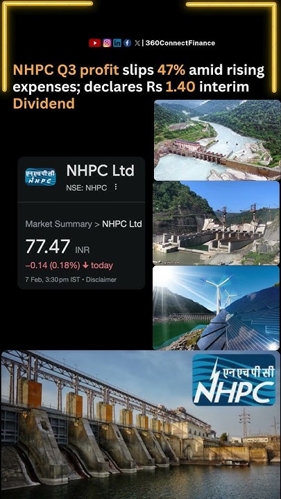 NHPC Q3 profit slips 47% | Declares Rs 1.40 interim Dividend - YouTube