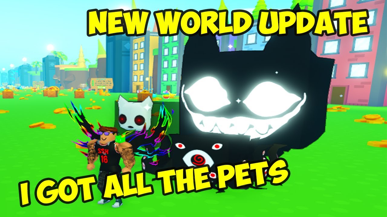 I got all the pets of the new Dog world update in Pet simulator X - YouTube