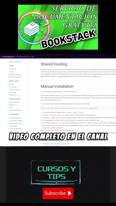 ¡Aprende a instalar Bookstack desde Cero! - YouTube