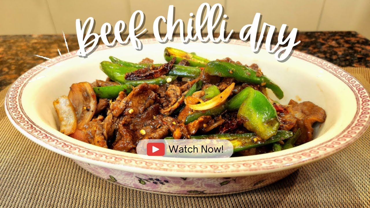 How to make Beef Chilli Dry! - YouTube