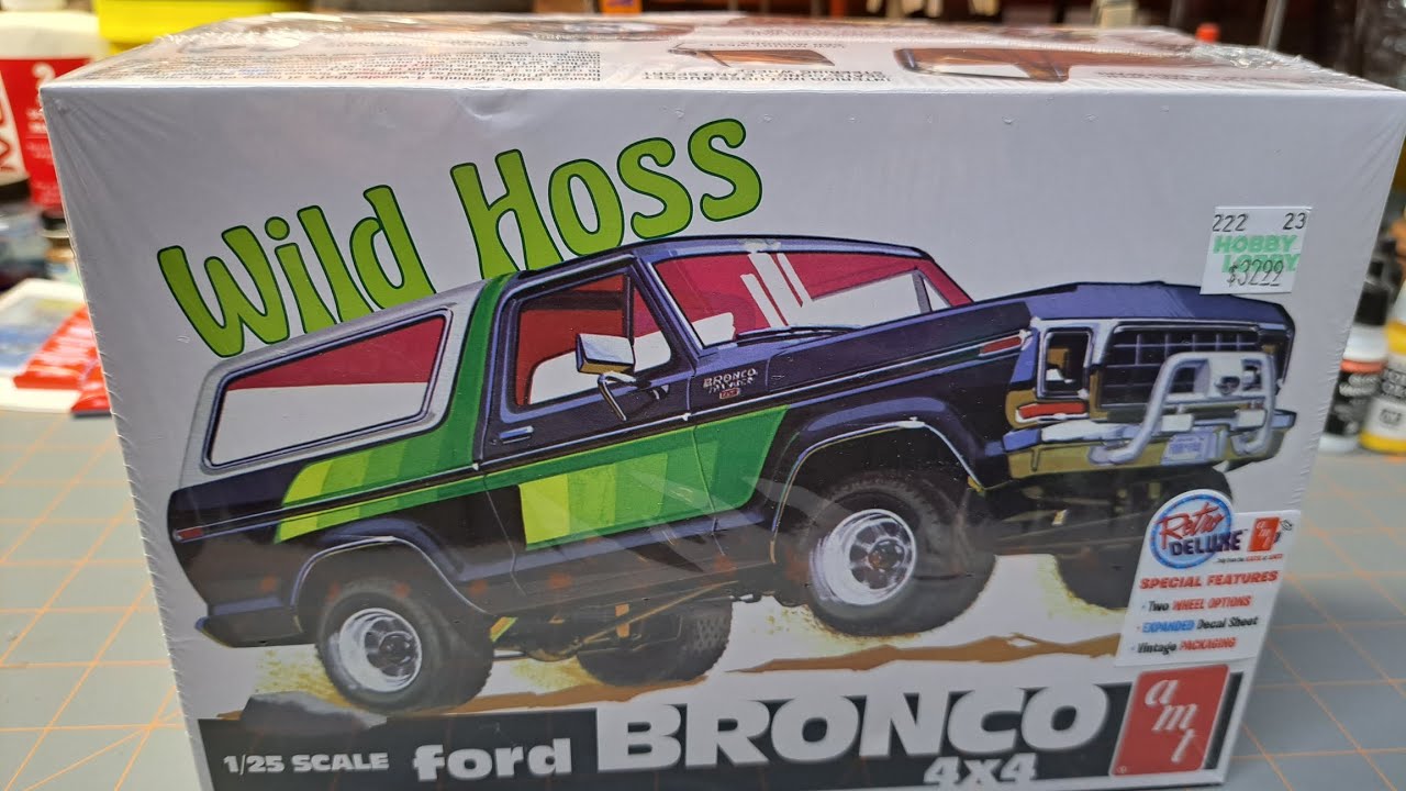 AMT Wild Hoss bronco 4x4 kit review - YouTube