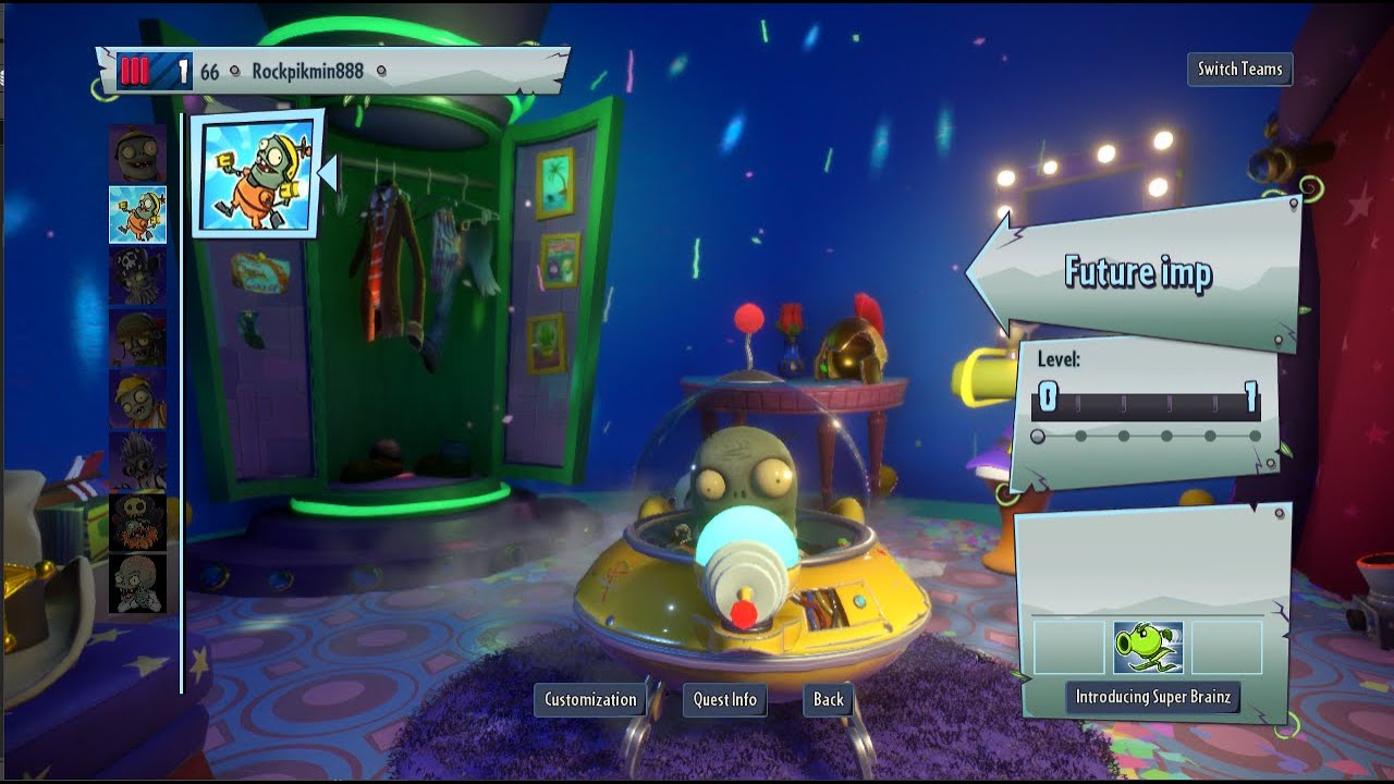 Plants vs Zombies Garden Warfare 2 Future Imp game play - YouTube