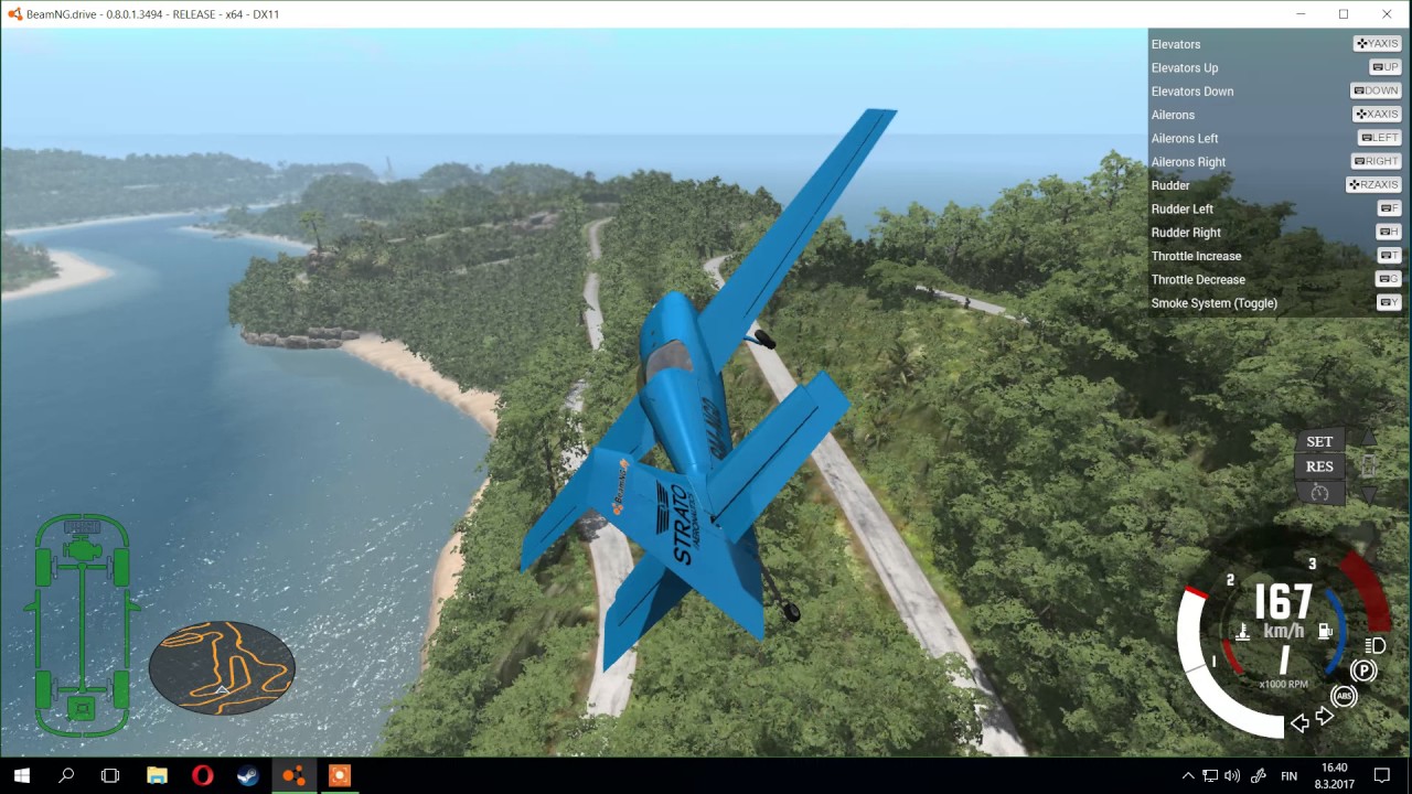 [BeamNG.drive] Strato HMX 920 - Sightseeing over Jungle Rock Island ...