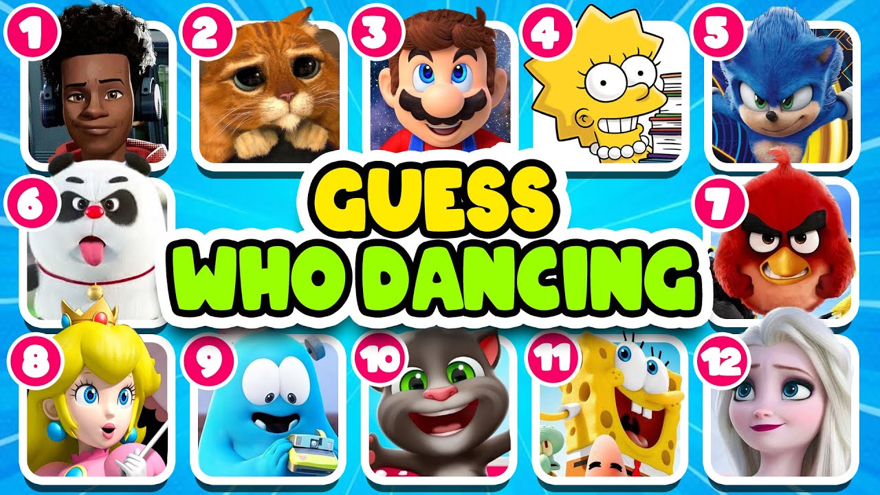 GUESS 100 MEMES BY THEIR DANCE |Super Mario Bros, Spider Man, Frozen ...