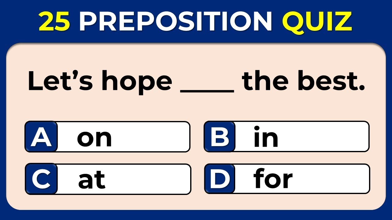 Preposition Quiz: Can You Pass This Test? | #challenge 24 - YouTube