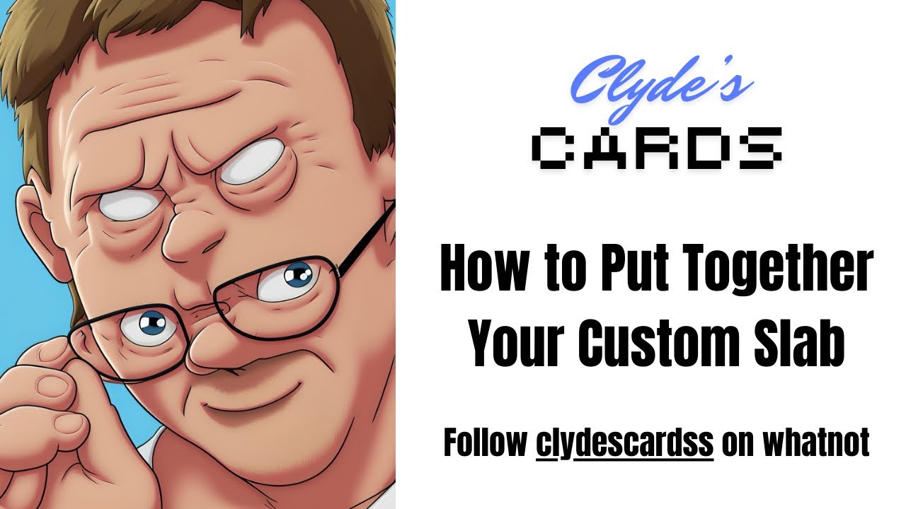 How to put together your Clyde’s Cards Custom Slab without glue. - YouTube