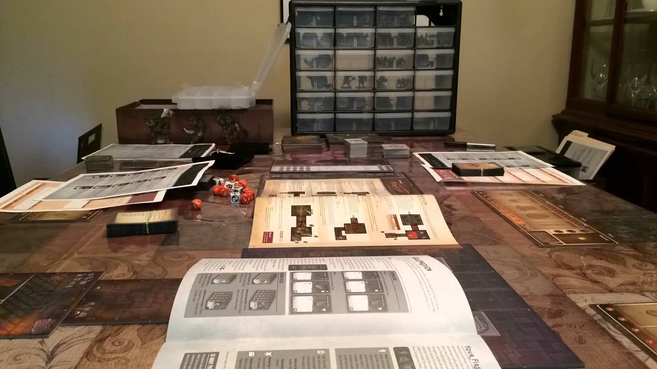 Myth board game setup - YouTube