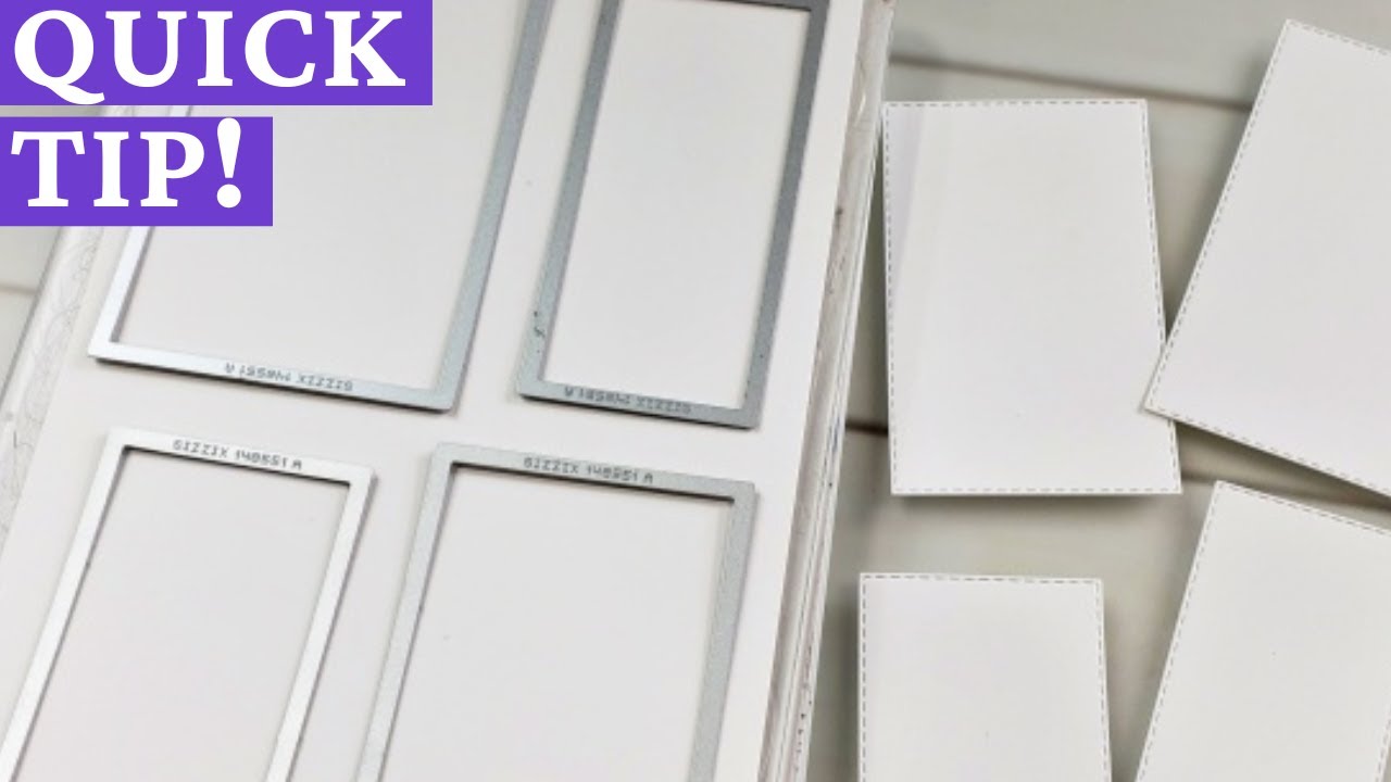 Time Saving Tip - Die Cut Shapes! - YouTube