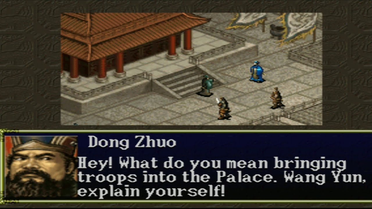 Trick Wang Yun and Lu Bu for Dong Zhuo Game ROTK VI PS1 - YouTube
