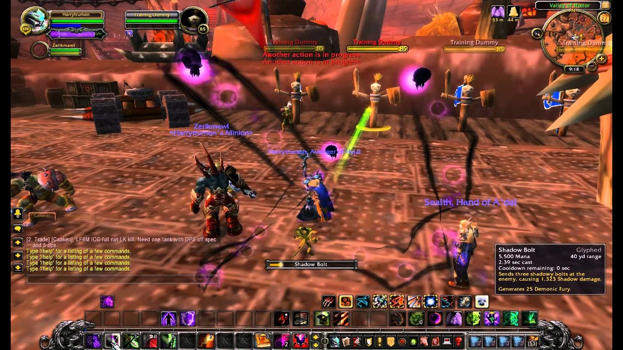 Mists of Pandaria Warlock Glyph of Shadow Bolt - YouTube