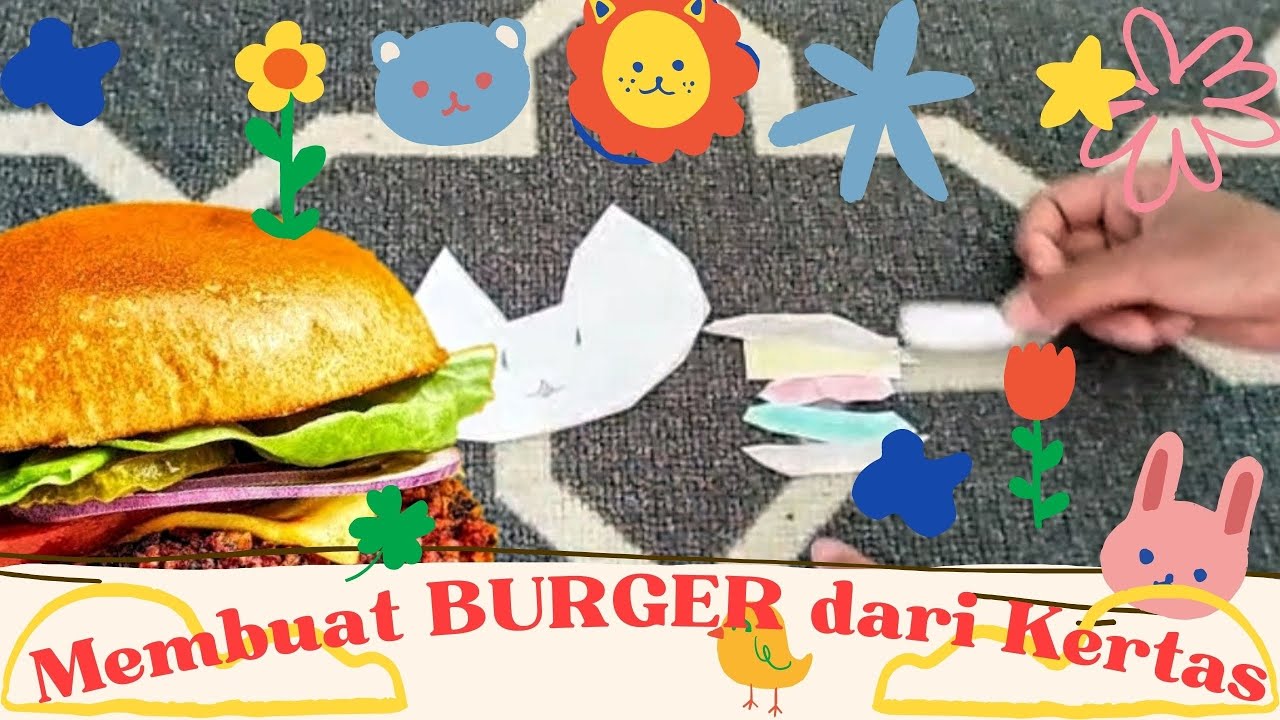 [ 🌸 paper diy 🌸 ] Making a burger 🍔 [ ASMR ] - YouTube