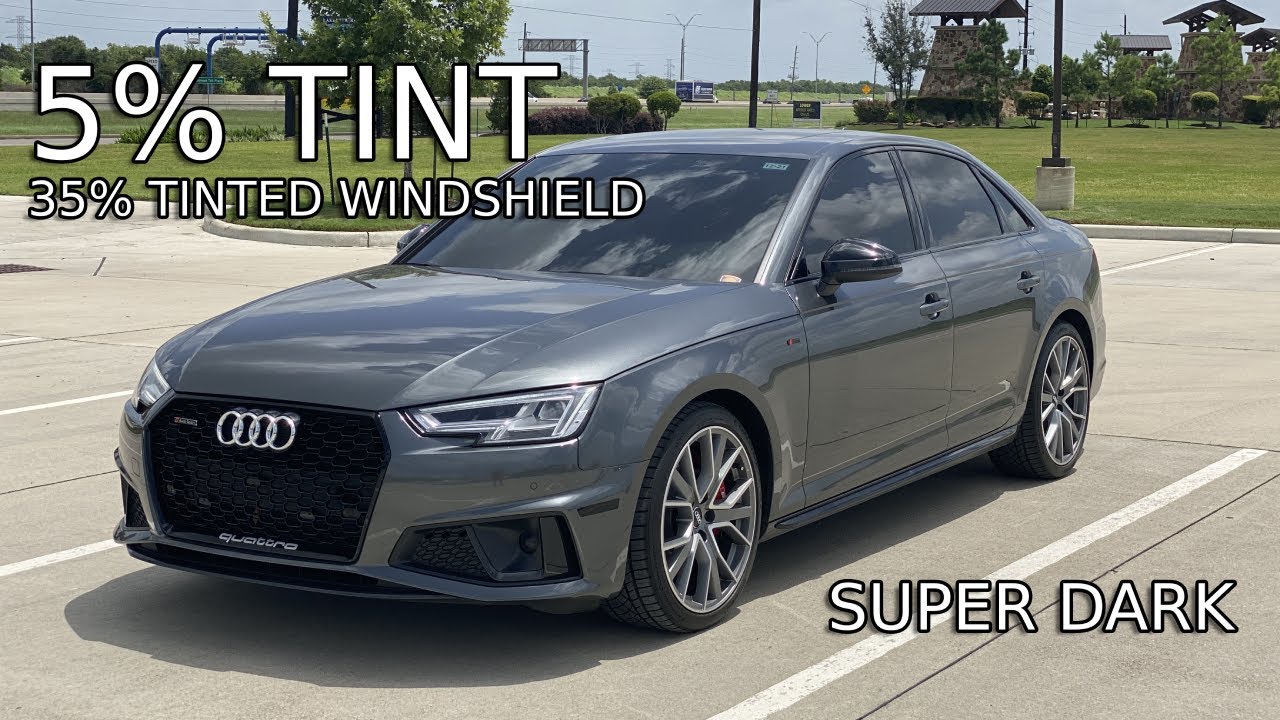 XPEL PRIME XR PLUS & BLACK 5% CERAMIC TINT & 35% WINDSHIELD on AUDI ...