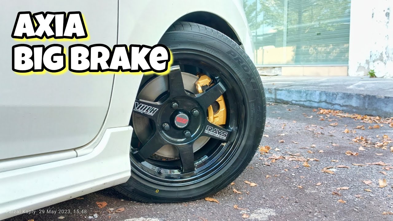 Axia upgrade Disc Brake depan - YouTube