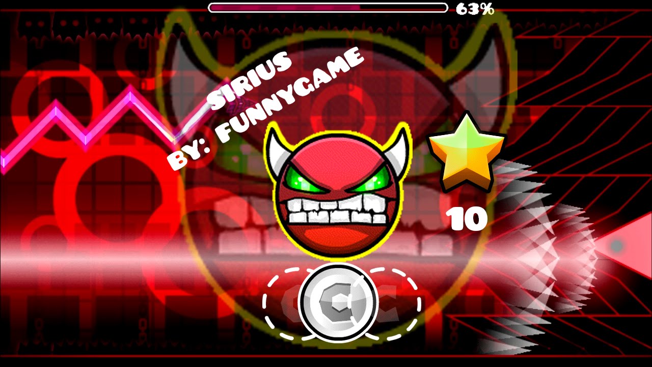 Geometry Dash: Sirius By: FunnyGame - YouTube