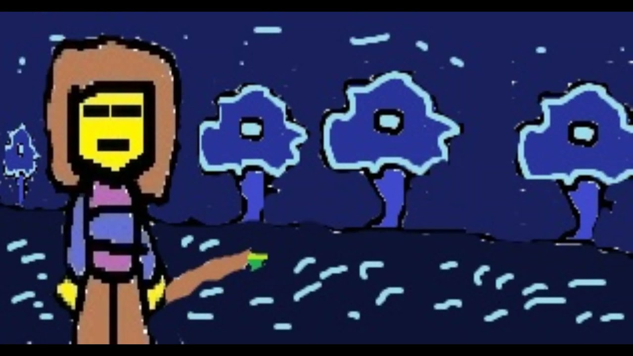 Frisk fan art waterfall - YouTube