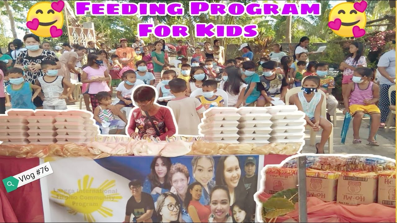 Feeding Program || Food for the Children || Free Food || Pinoy Games ...