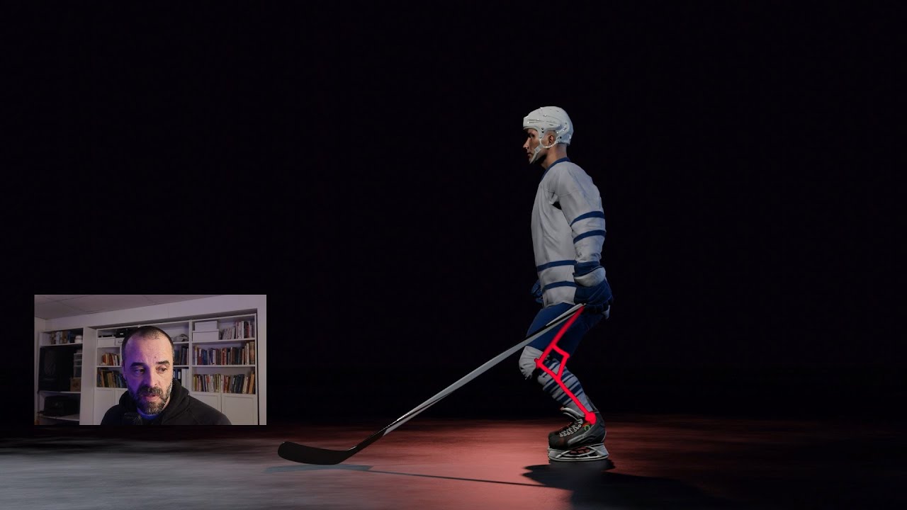 Use a deep knee bend for better skating ...or should you? (Ankle ...