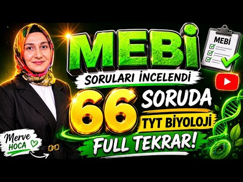 TYT BİYOLOJİ 66 SORUDA FULL TEKRAR #yks #tyt
