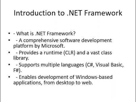 【Limited release】Our training course text Introduction to NET Framework - YouTube