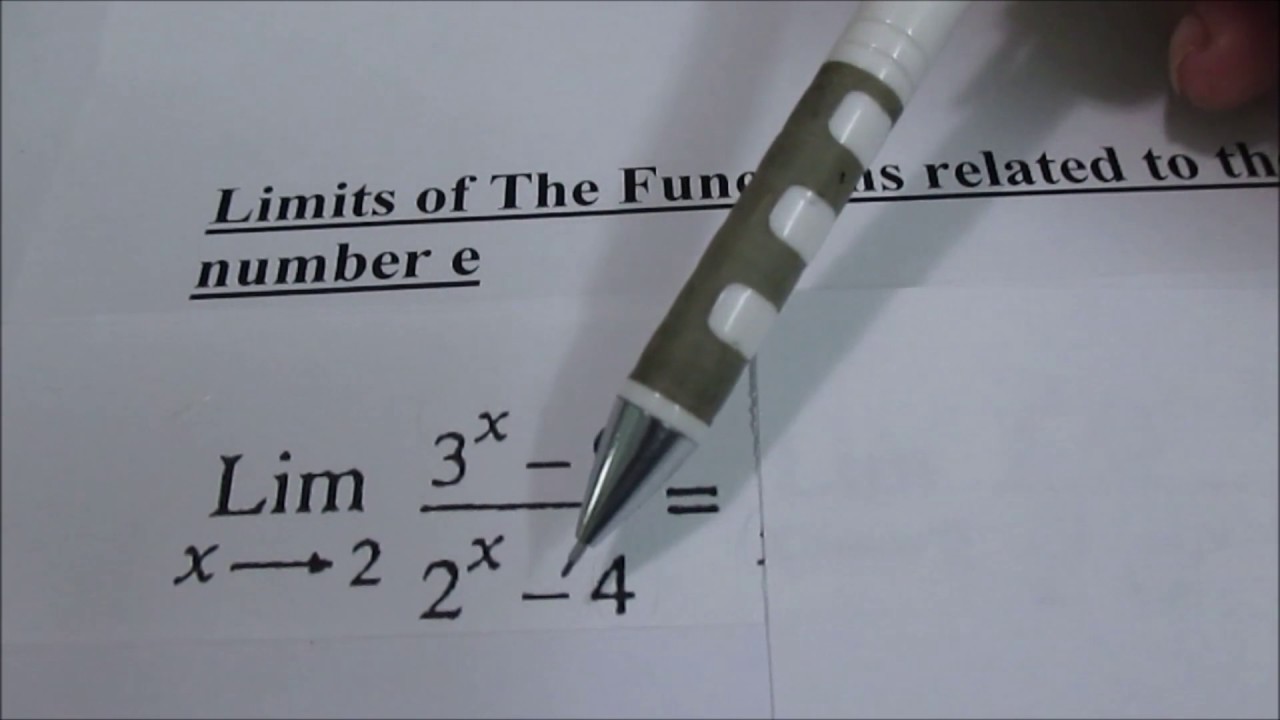Limits of the functions related to the number e part 2 - YouTube