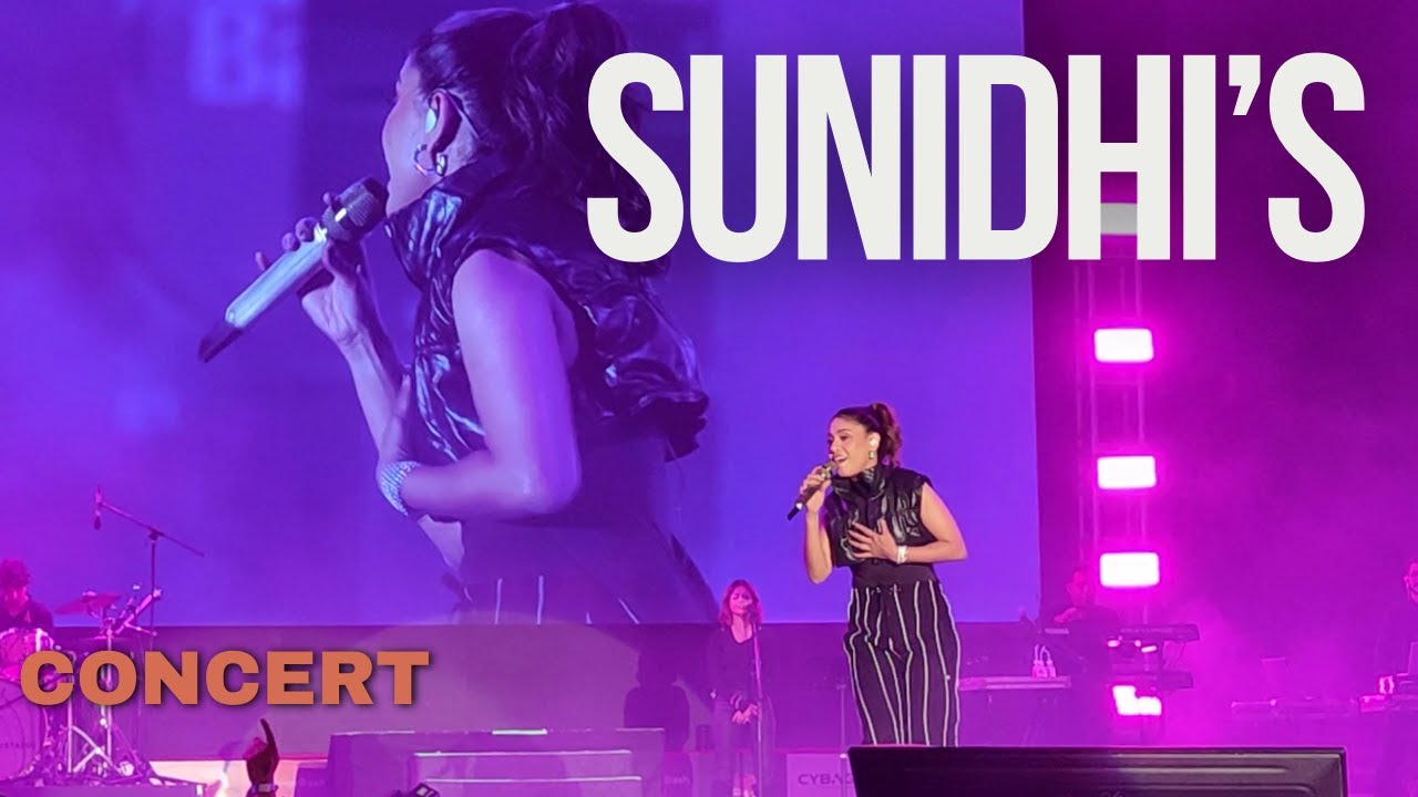 🎤 Sunidhi Chauhan Live at Cybage Annual Bash 2024! 🌟 #concert #cybage # ...