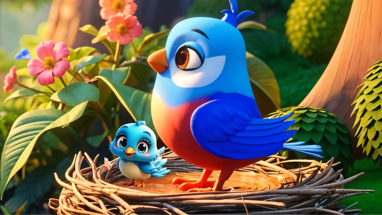 Chidiya Rani Badi Sayani, चिड़िया रानी, Hindi Cartoon Nursery Rhymes ...