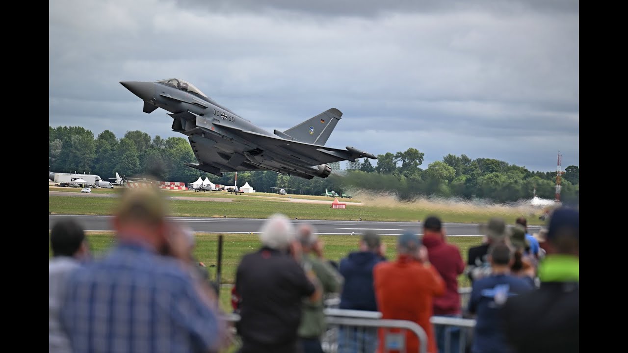 Experience the Thrilling German Typhoon display at RIAT 24! - YouTube