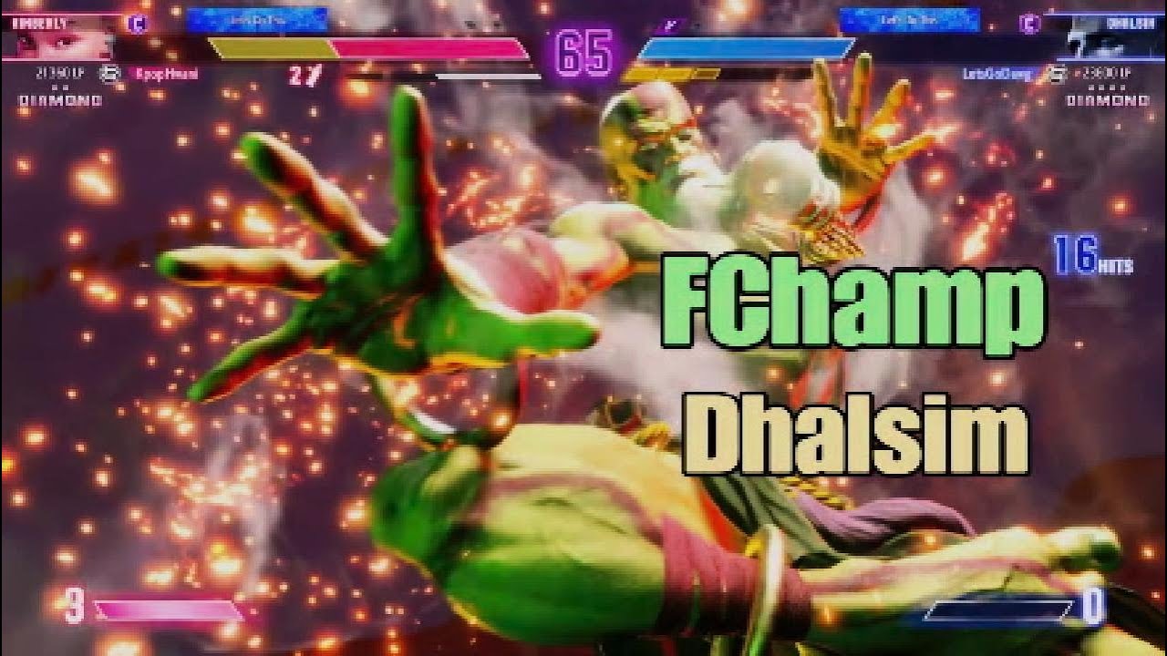 Street Fighter 6 FChamp (Dhalsim) Vs Samurai (Ryu) - YouTube