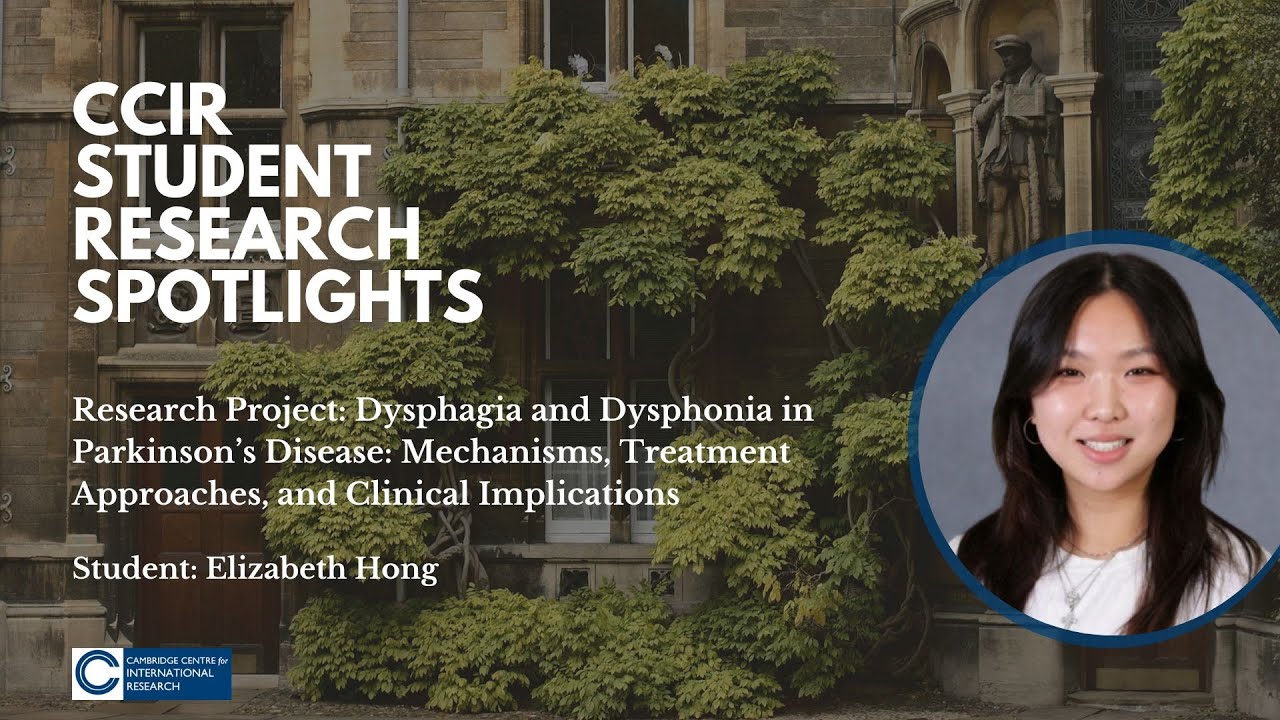 CCIR Student Spotlights: Elizabeth on Dysphagia and Dysphonia in ...