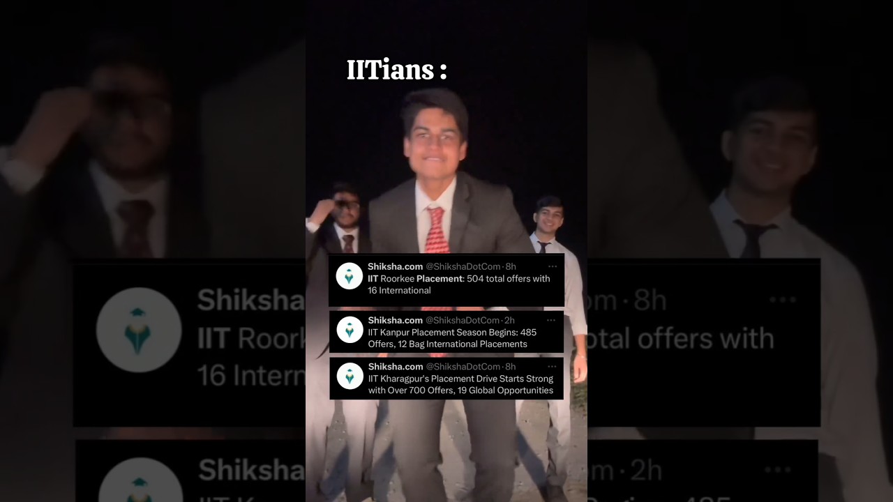 Placements at IITs | IITians Supremacy 🔥 | IIT Motivation Status | IIT ...