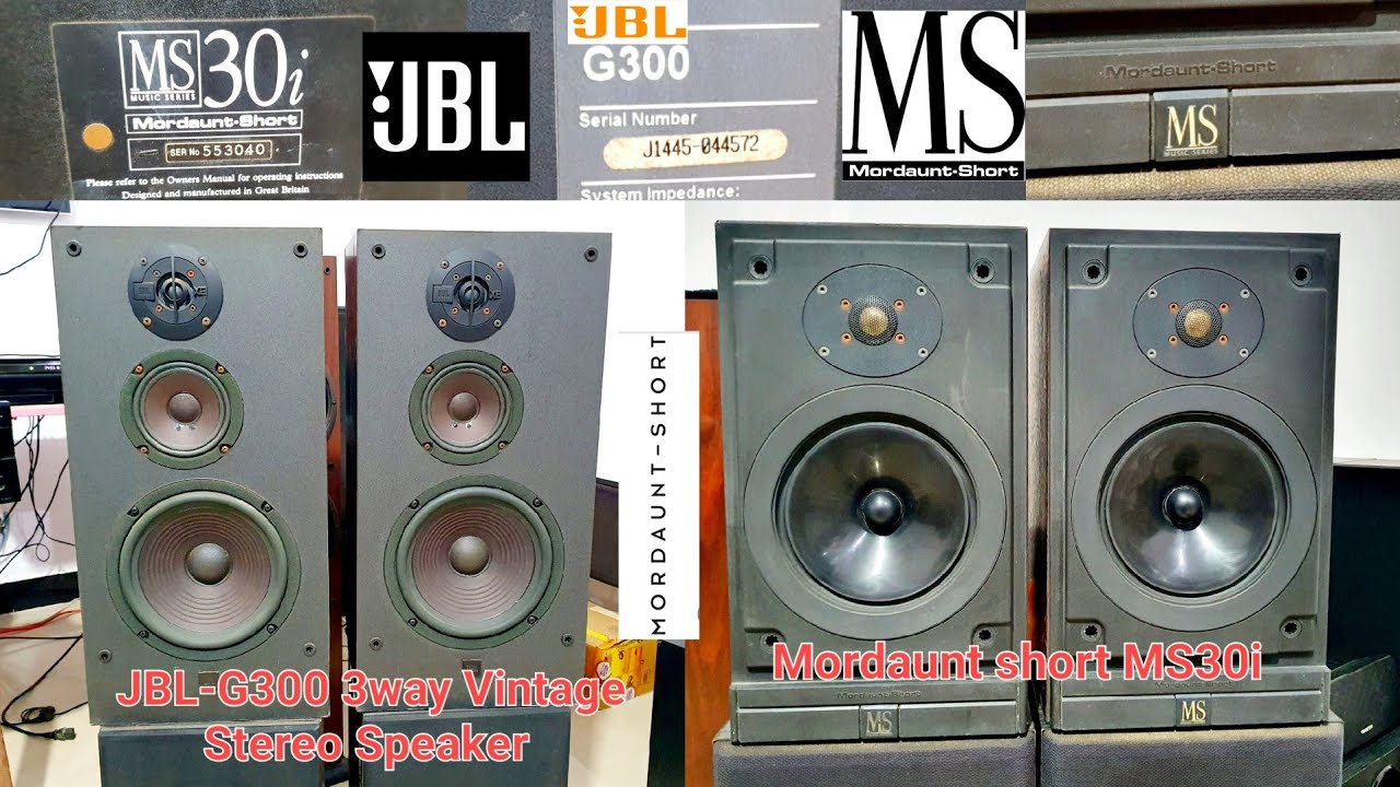 JBL-G300 3way Vintage Stereo Speaker Mordaunt short MS30i Vintage ...