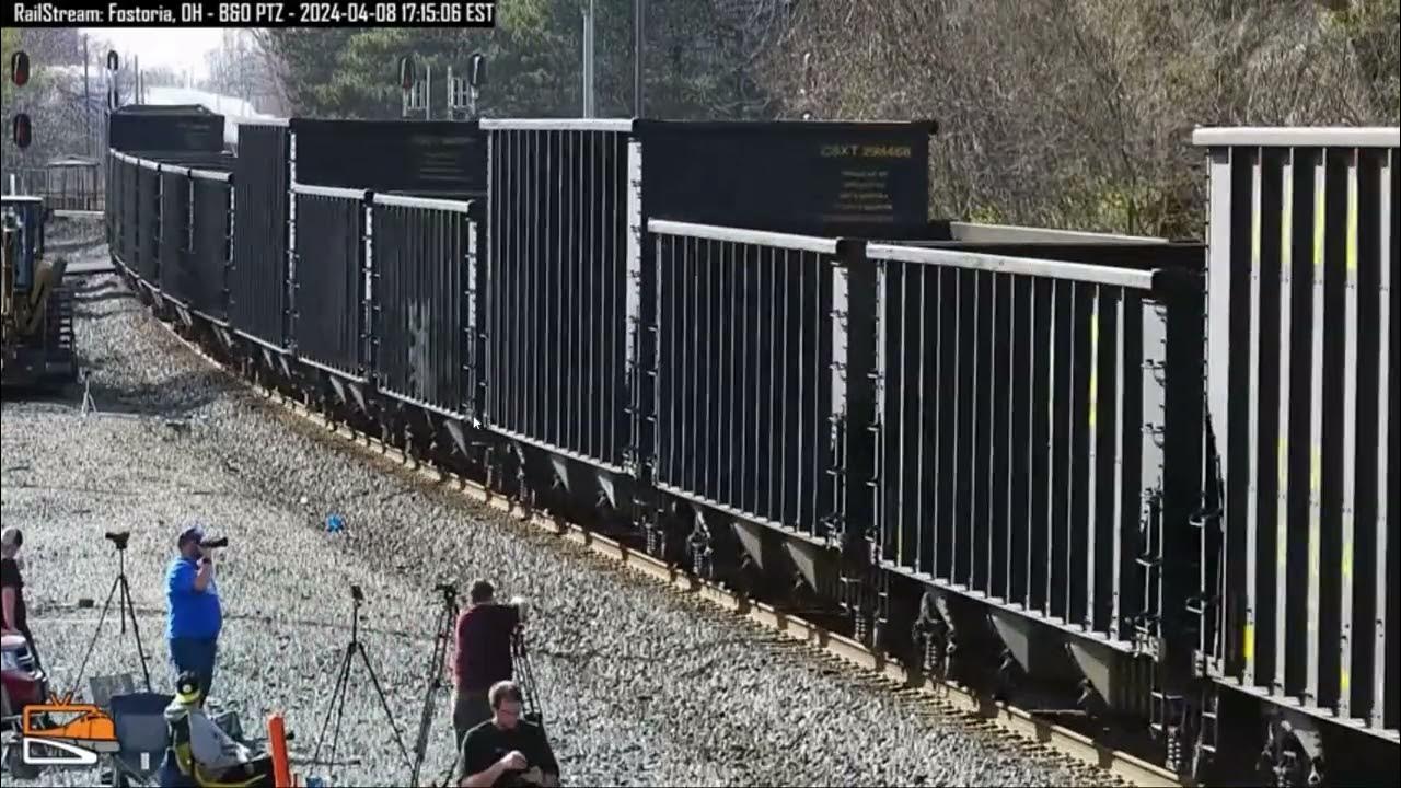 TRIPOD VIEW #4/8/24 Of A CSX #B158 EB Train Empty COKE EXPRESS CSX Coal Train Leading With CSX ...