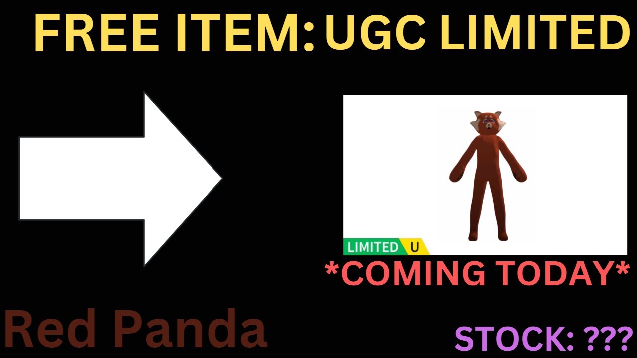 [FREE UGC LIMITED] HOW TO GET Red Panda IN ROBLOX. [??? STOCK] [FREE ...