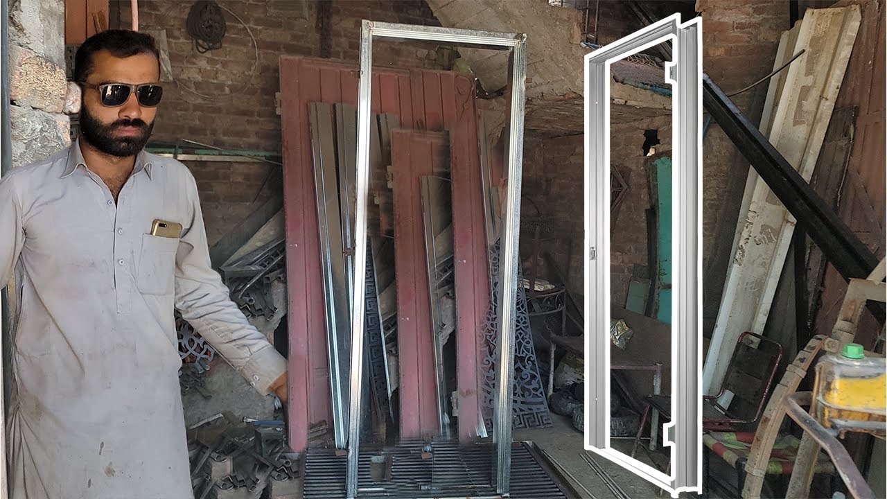 Process Of Making Steel Door Frame - YouTube