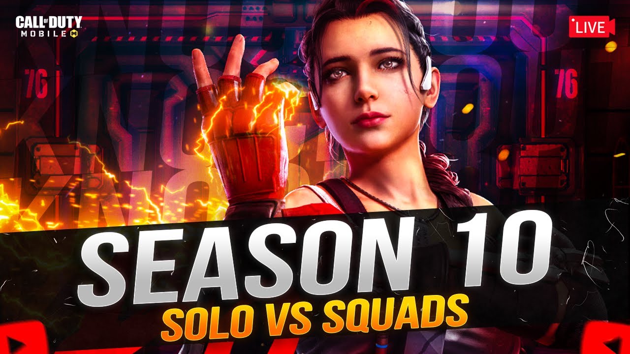 LIVE - GRINDING SOLO SQUADS TO LEGENDARY - CODM - YouTube