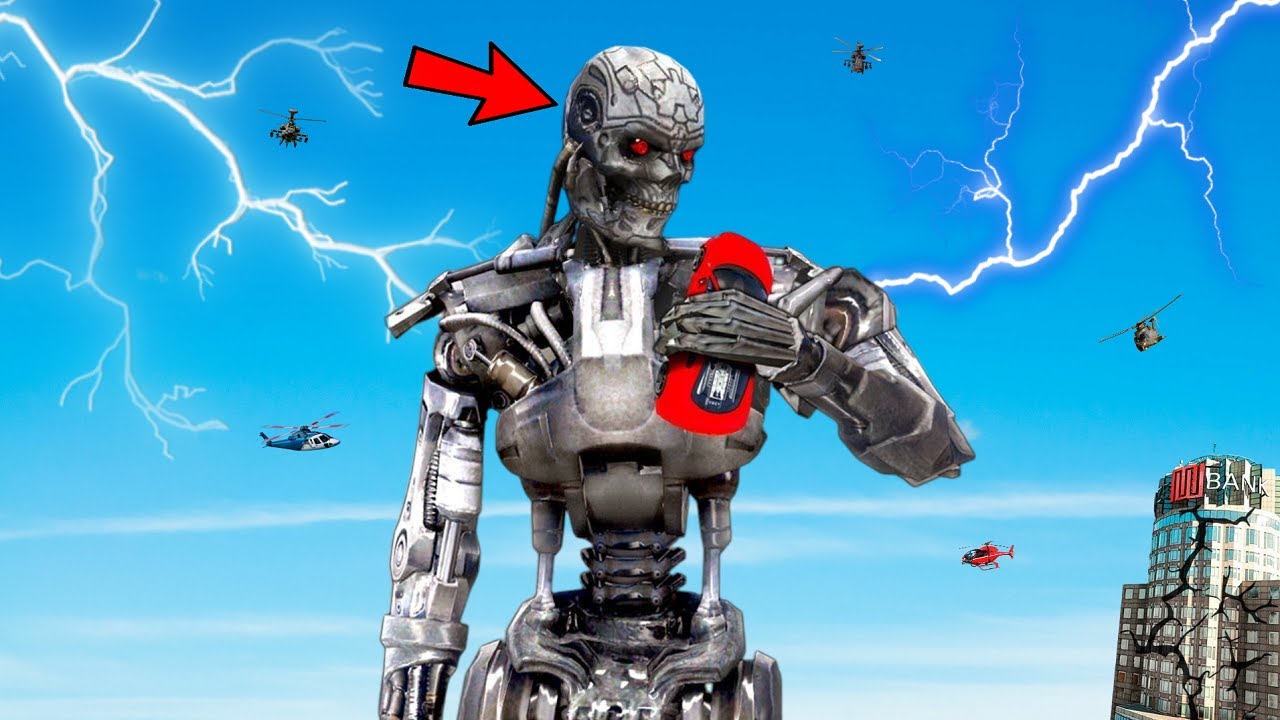 I BECOME Giant ROBOT AND Attacked Los Santos In GTA 5 - Largest Robot ...