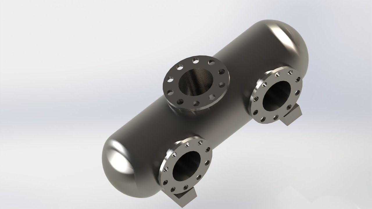 4K || Solidworks Tutorial || How To Make a Pressure Vessel In ...