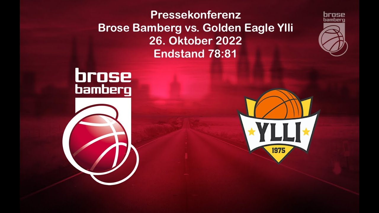 Pressekonferenz Brose Bamberg vs. Golden Eagle Ylli 78:81 - YouTube