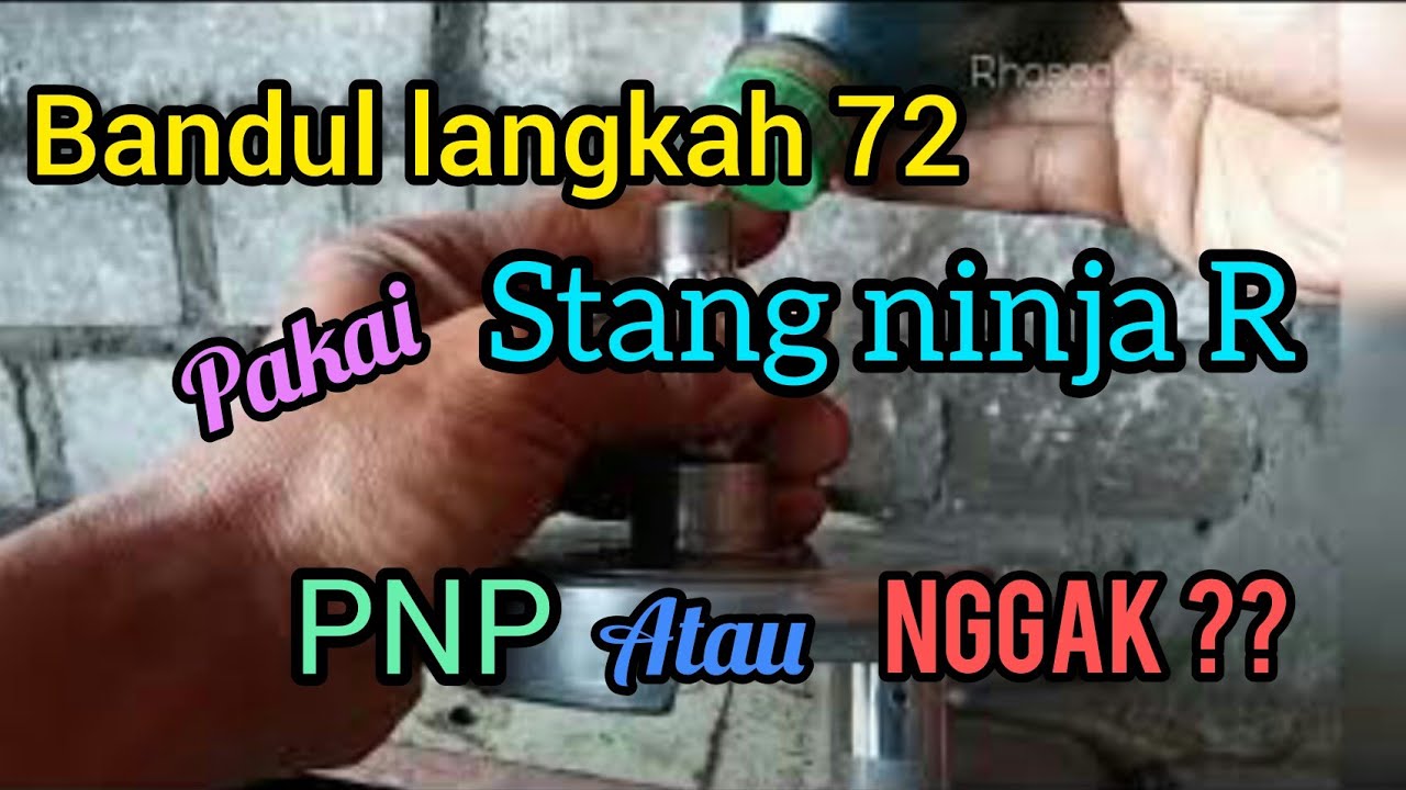 bandul langkah 72 pakai stang piston ninja R - YouTube