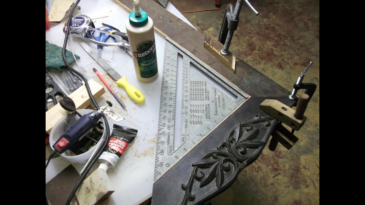 HOW TO BUILD A RECLAIMED OAK MIRROR FRAME - YouTube