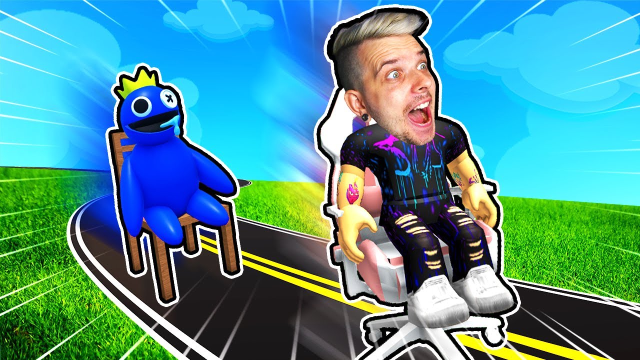 ŚCIGAM SIĘ NA KRZESŁACH Z RAINBOW FRIENDS i NIE TYLKO! w ROBLOX - CHAIR ...