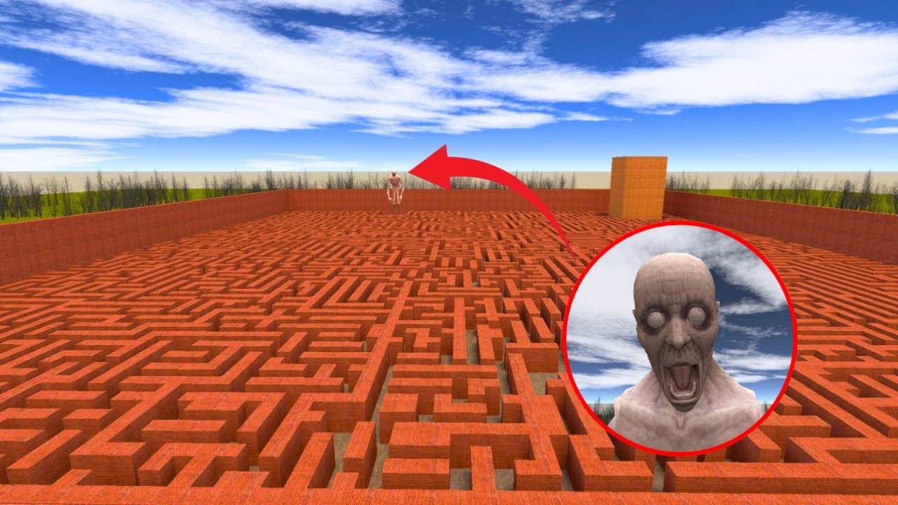 BIG SCP-096 BIGMAZE! FOLLOW ME IN GARRY`S MOD - YouTube