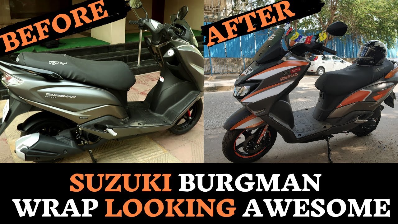 Suzuki burgman 125 Graphic looking Awesome | Shirish Vlogs - YouTube